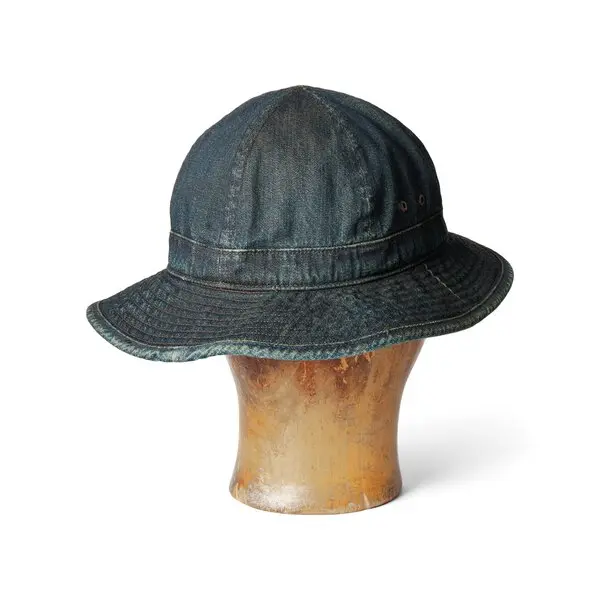 Ralph Lauren Indigo Denim Bucket Hat - Dark Indigo Wash | Editorialist